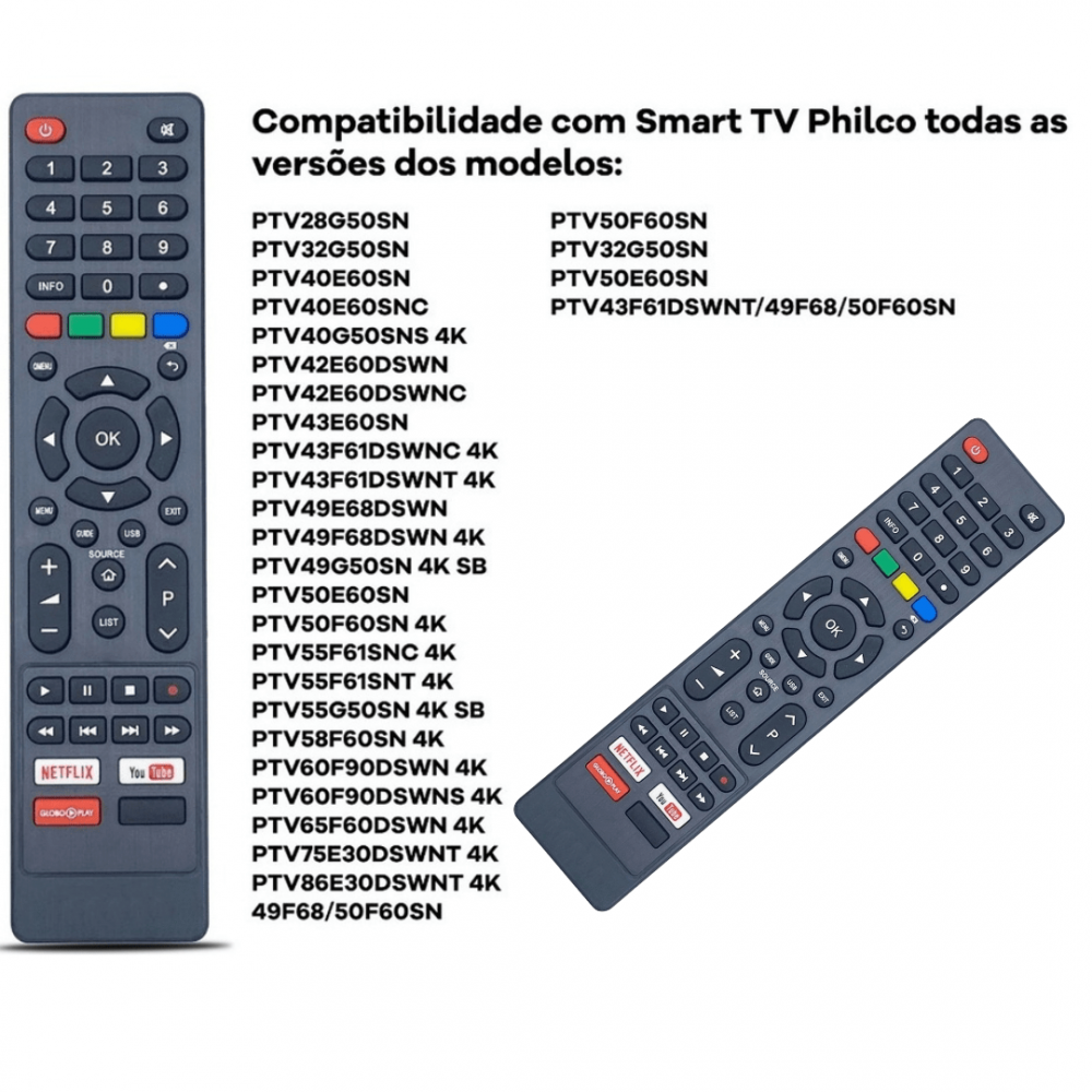 VC-A8234 CONTROLE REMOTO COMPATÍVEL TV PHILCO